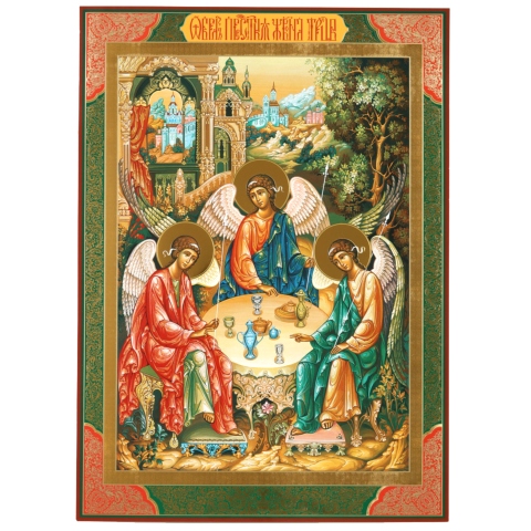 Icone de la Trinite - Grande icone Trinite - Merveilles Russie